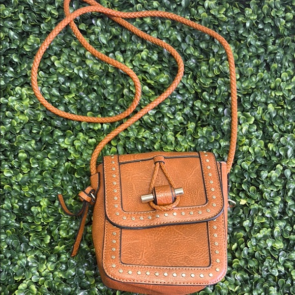 Sam & Hadley | Bags | Brown Crossbody Bag With Perforated Detailing And ...